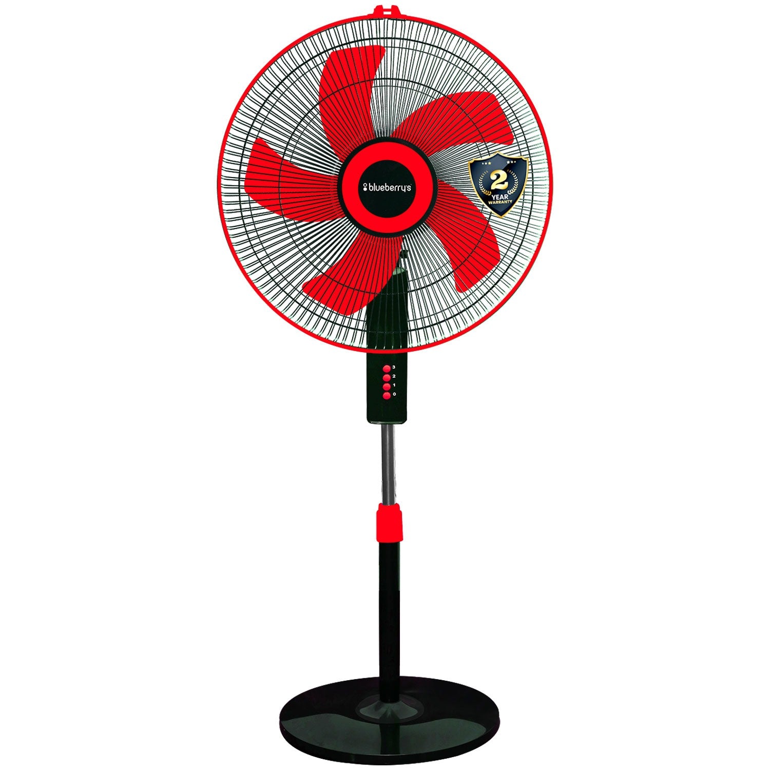 High Speed 16" Pedestal Fan, 55-Watts, 5 Leaf -ZAM PLUS – blueberry's